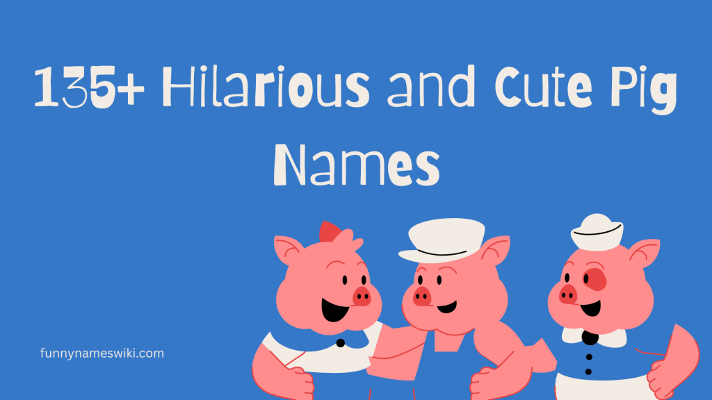 135+ Hilarious and Cute Pig Names – Funny Names Wiki