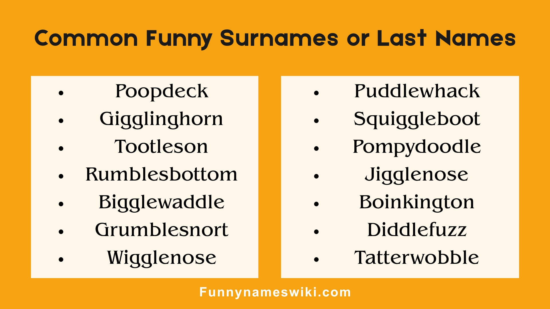 310+ Funny Last Names to Add Humor to Any Conversation – Funny Names Wiki